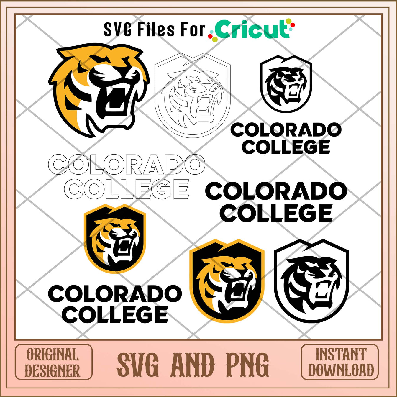Colorado College Tigers svg, Colorado College Tigers svg bundle, NCAA ...