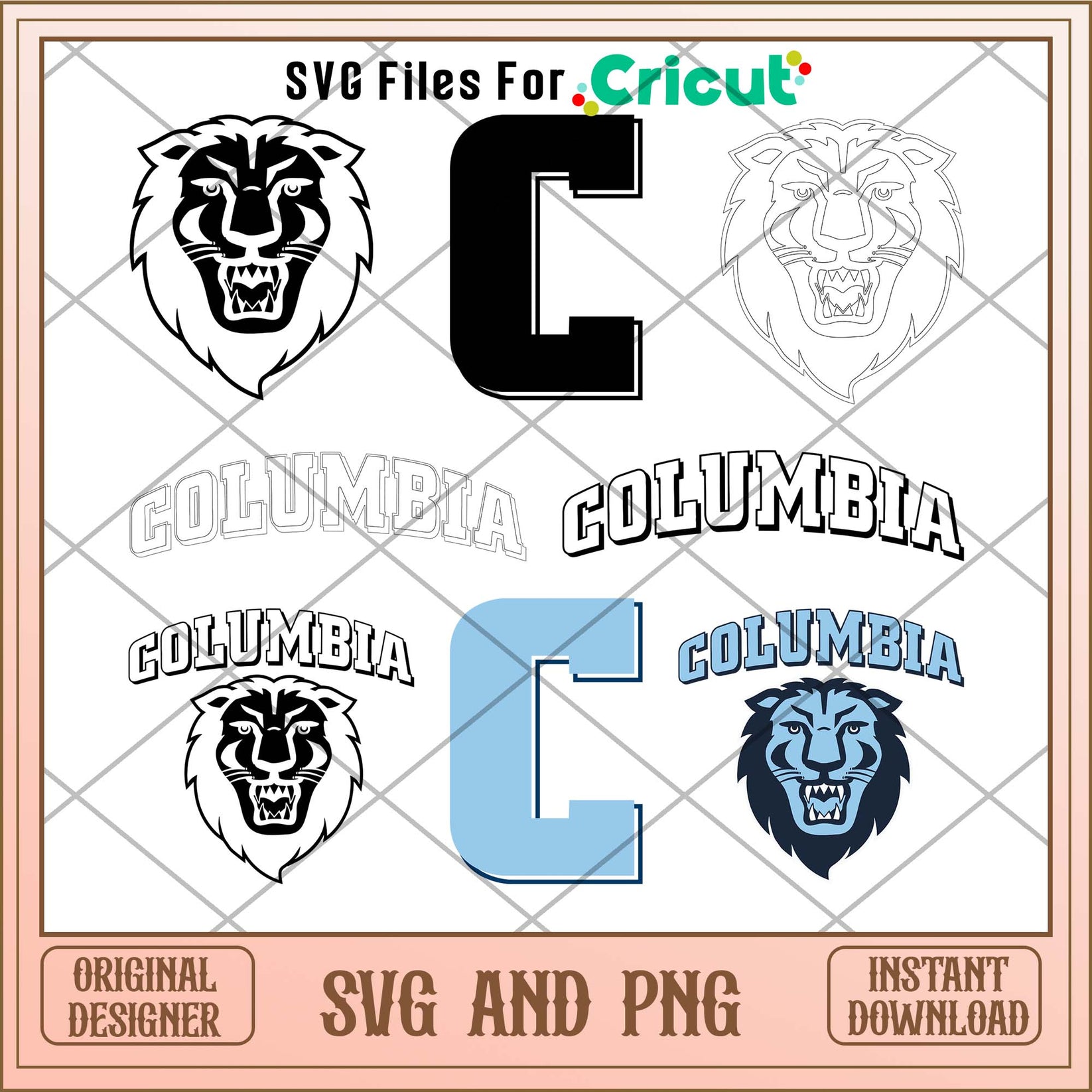 Columbia Lions svg, Columbia Lions svg bundle, NCAA svg – svg files for ...