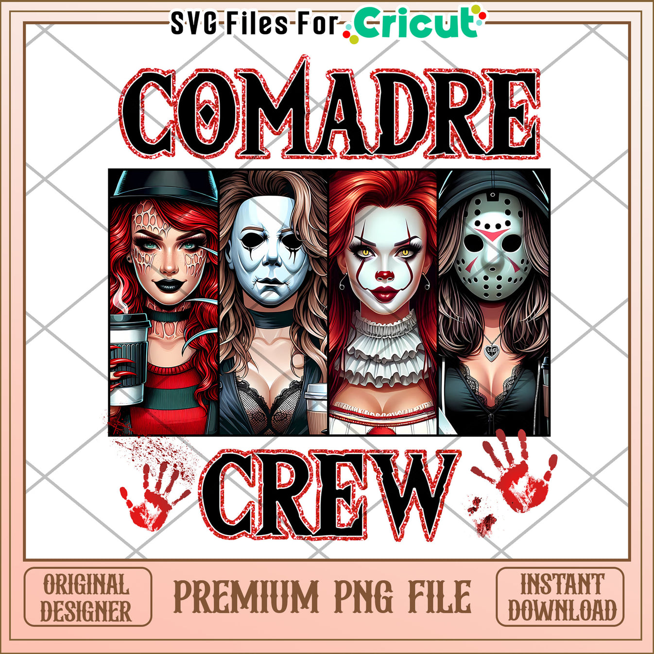 Comadre crew scary characters png, spirit halloween png, halloween end ...