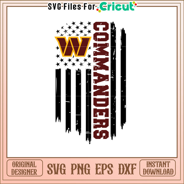 Commanders W SVG Logo Design – svg files for cricut
