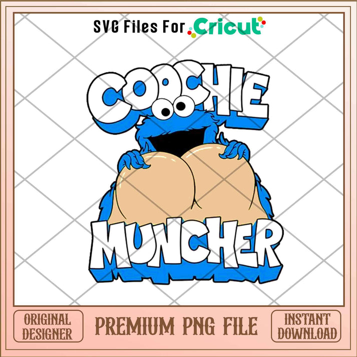 Coochie Muncher Meme Hilarious Cartoon png, – svg files for cricut