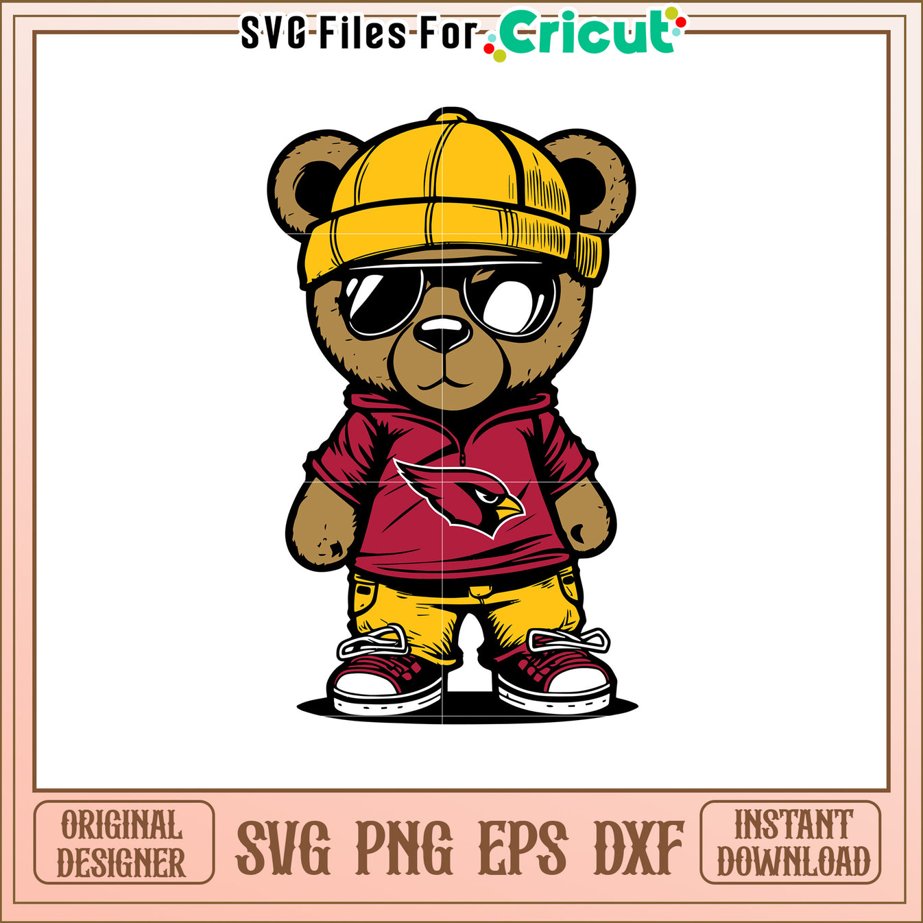 Cool Bear SVG Design – svg files for cricut