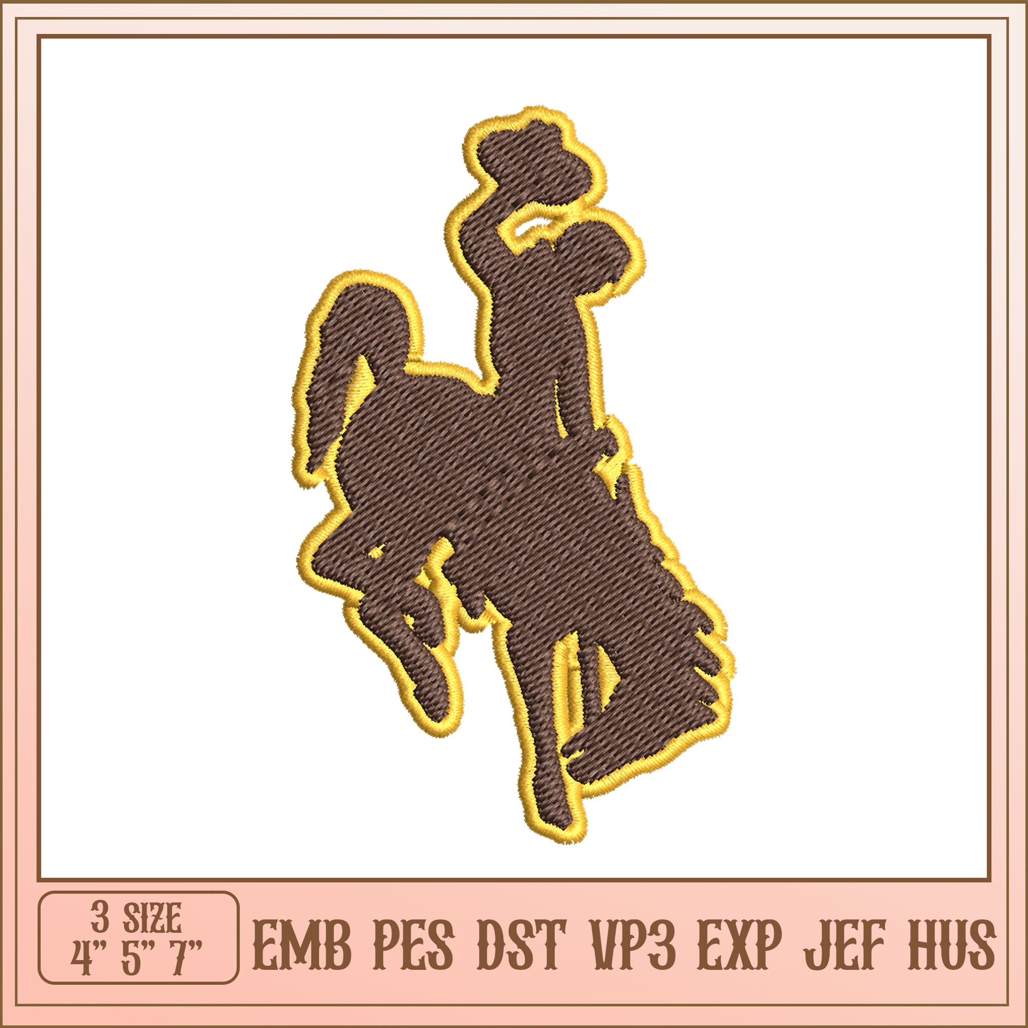 Cowboy Rodeo Embroidery Design – svg files for cricut