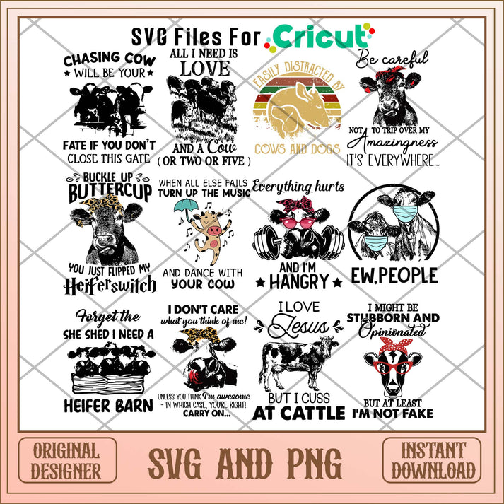 Happy Cow spirit svg bundle, Animal svg bundle - Svgfileforcricut – svg ...