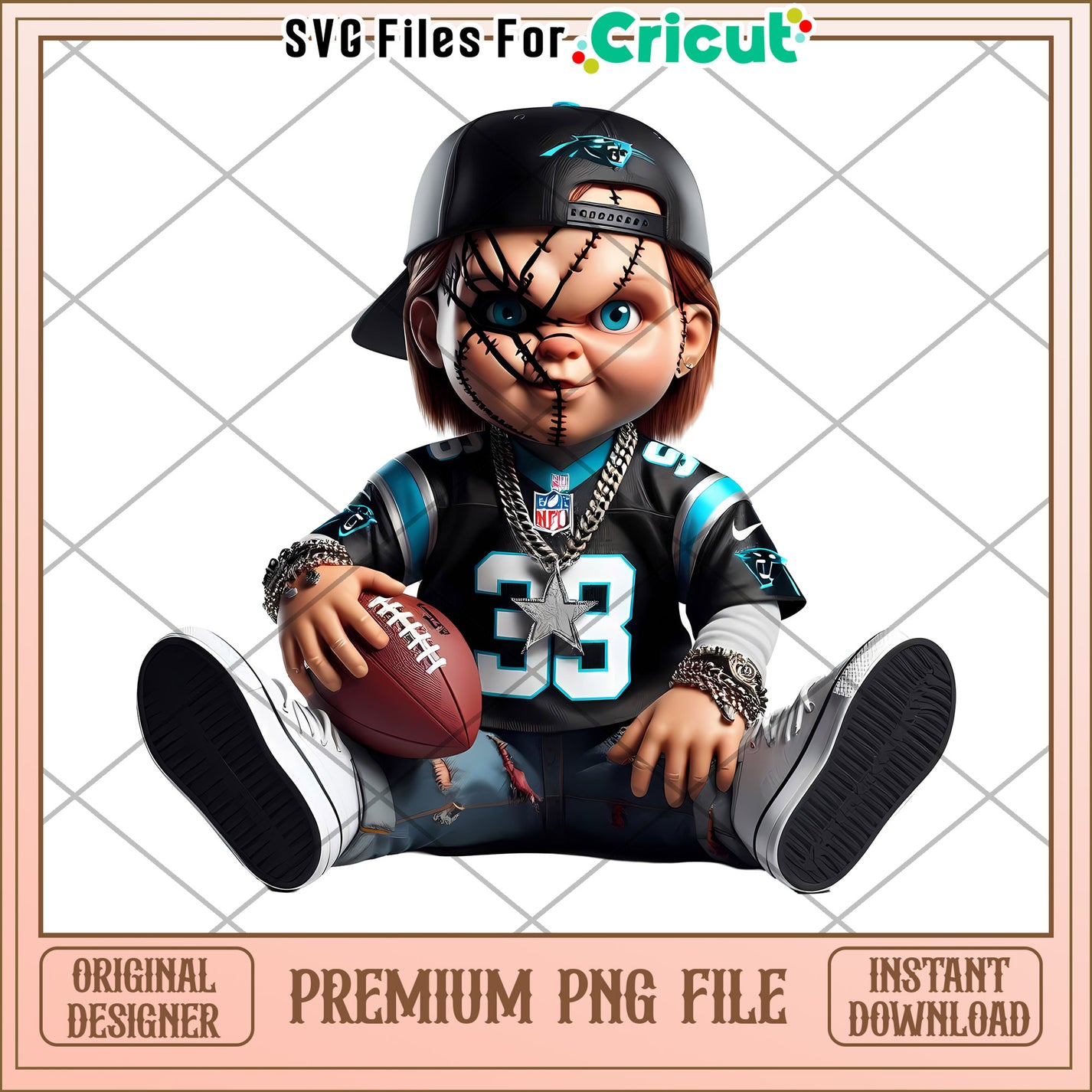 Creepy Football Kid PNG Design for Crafting, Premium Instant Download ...