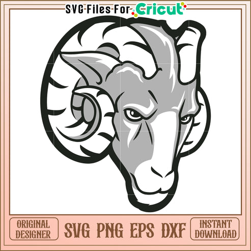 Cricut Ram SVG Design for Crafting, Instant Download for Creative Proj ...