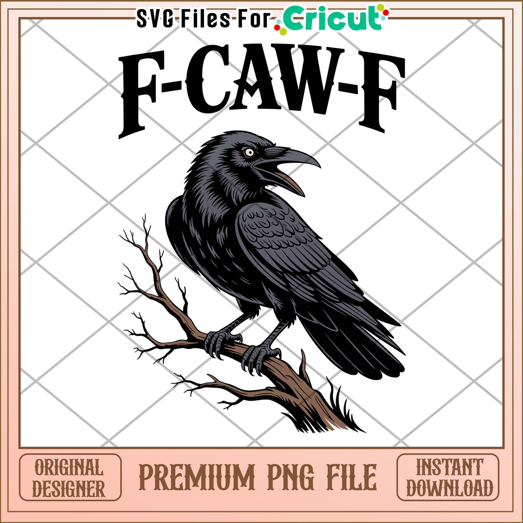 Crow design png, halloween vibes png, gothic raven png – svg files for ...