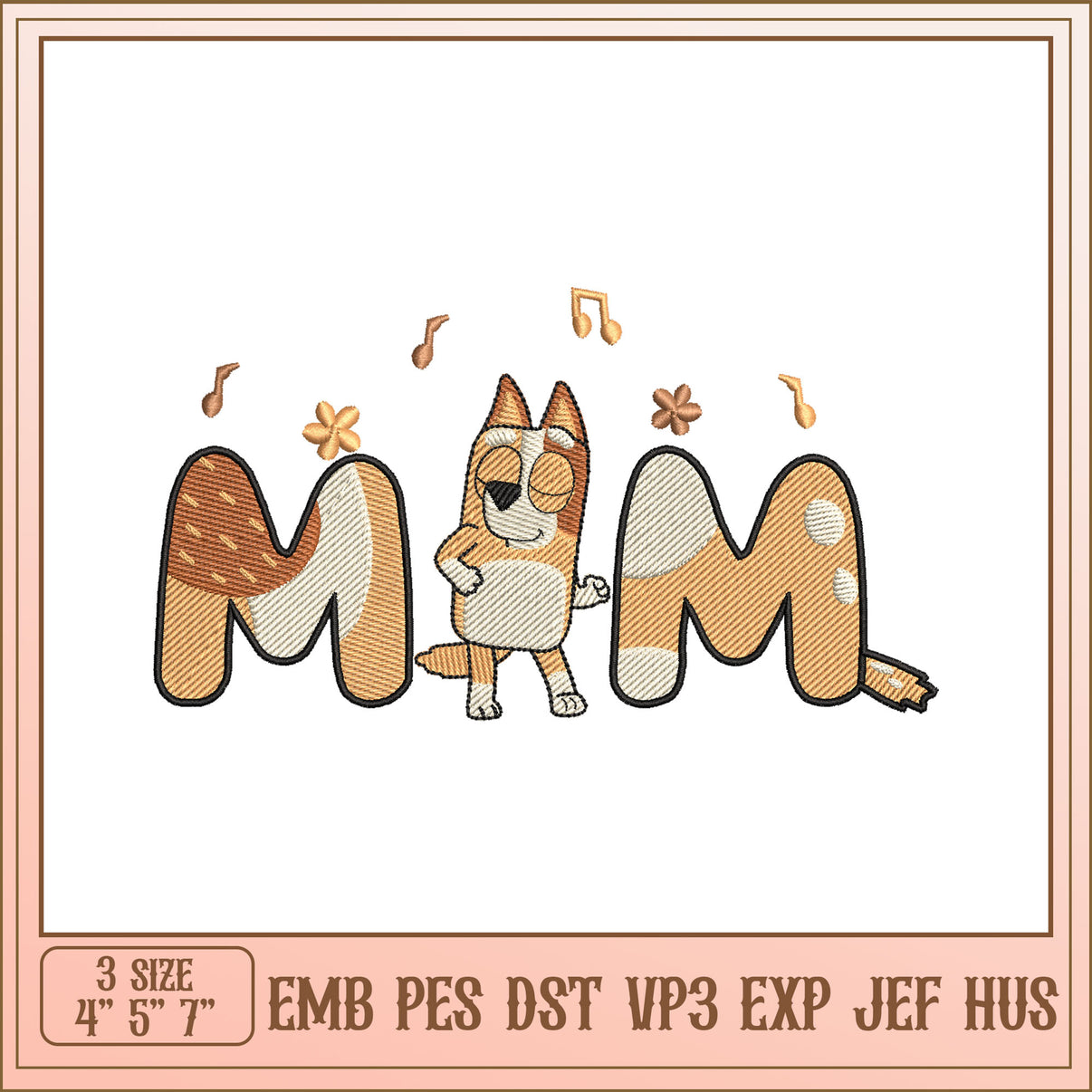 Cute Dog Mom Embroidery Design – svg files for cricut