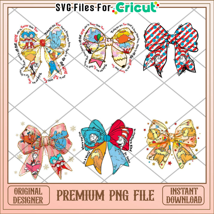 Cute Illustrated Bow PNG Bundle for Creative Projects – svg files for ...