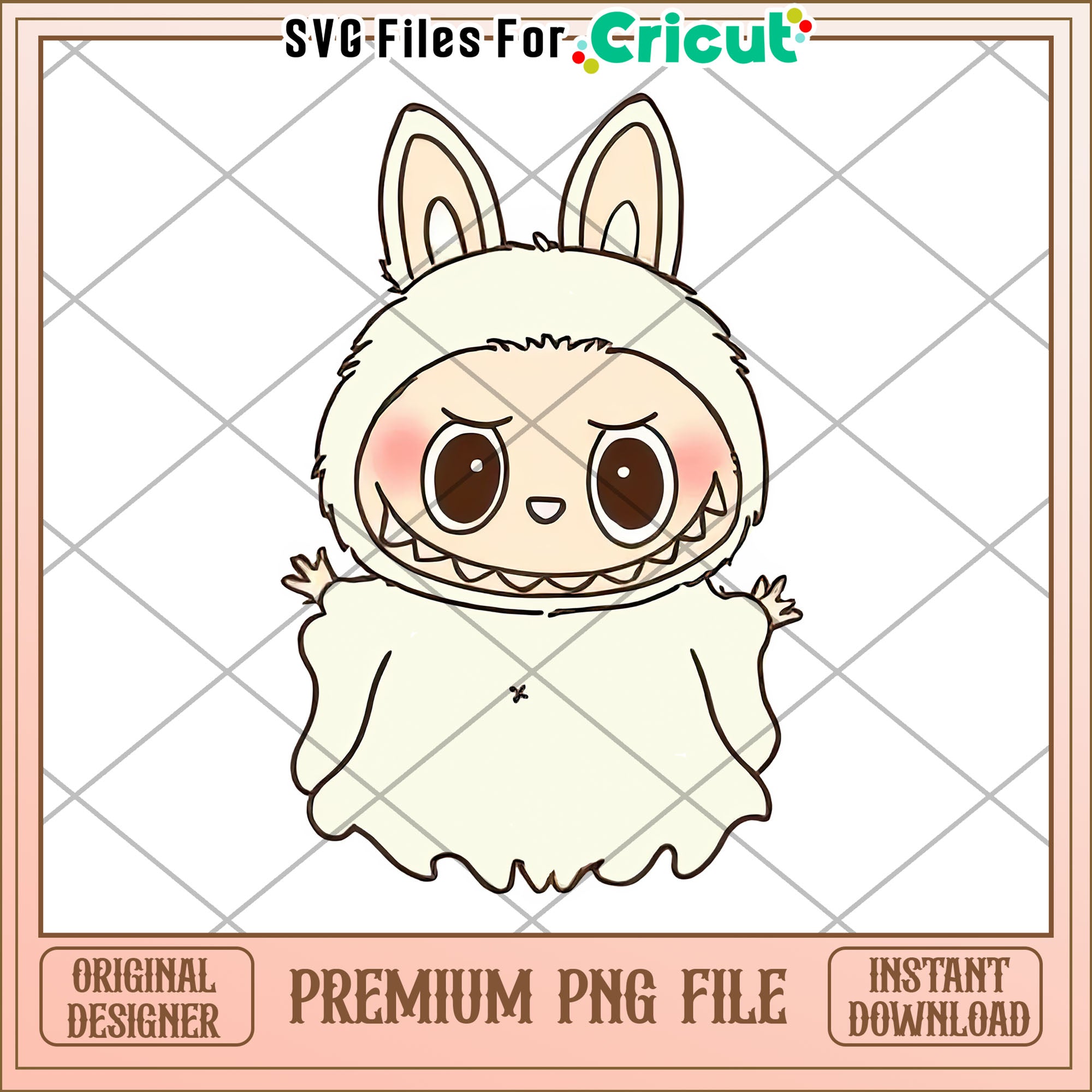 Cute labubu ghost png, labubu halloween png, pop mart labubu dolls png ...