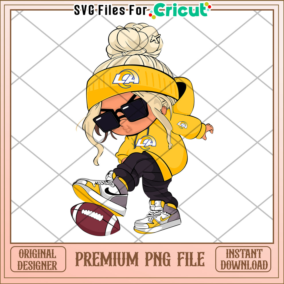 Cute sports girl in yellow outfit, perfect for digital downloads – svg ...