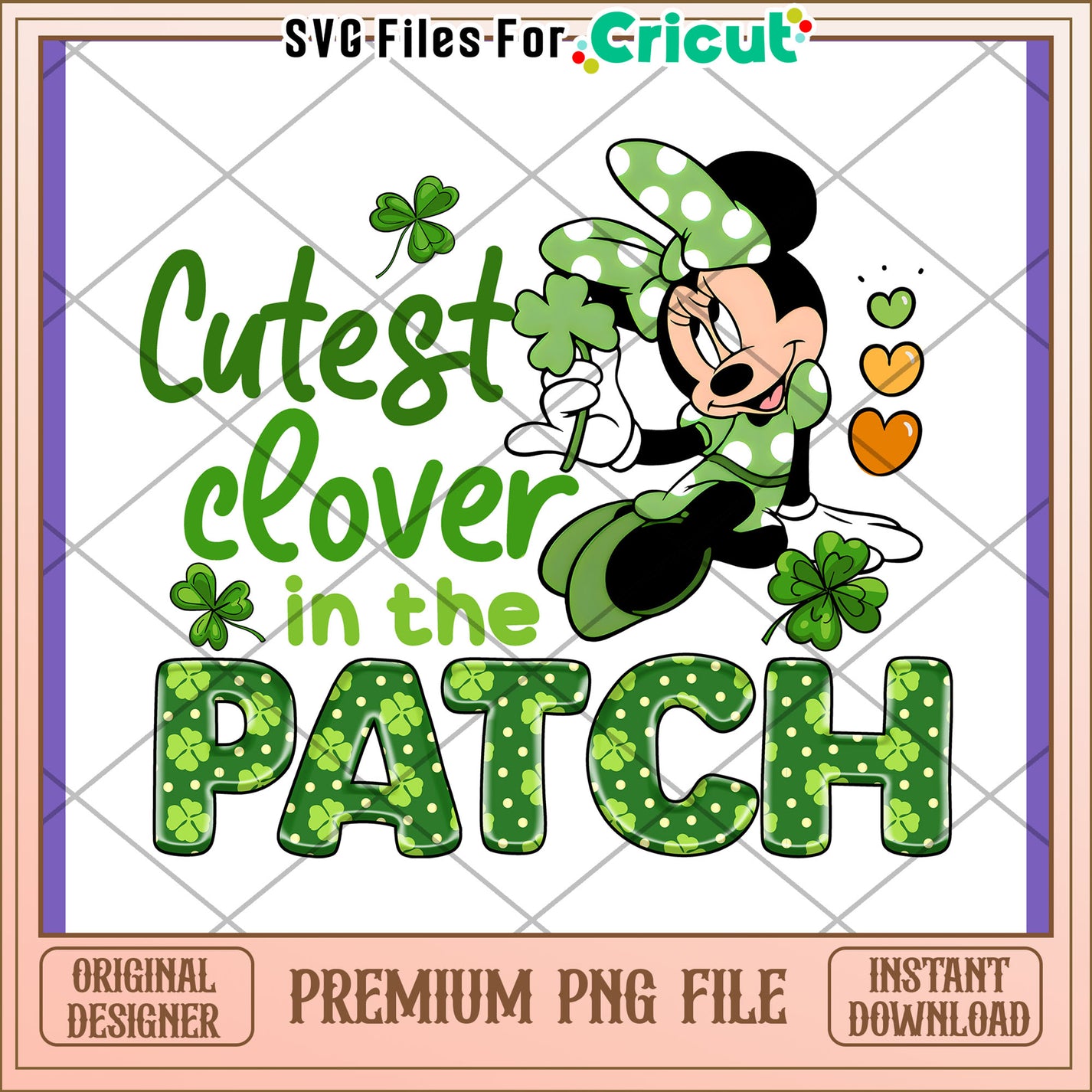 Cutest Clover in the Patch PNG Design Download – svg files for cricut