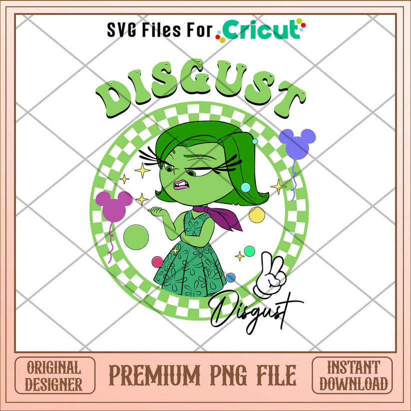 Disgust emotions Inside out 2 png – svg files for cricut