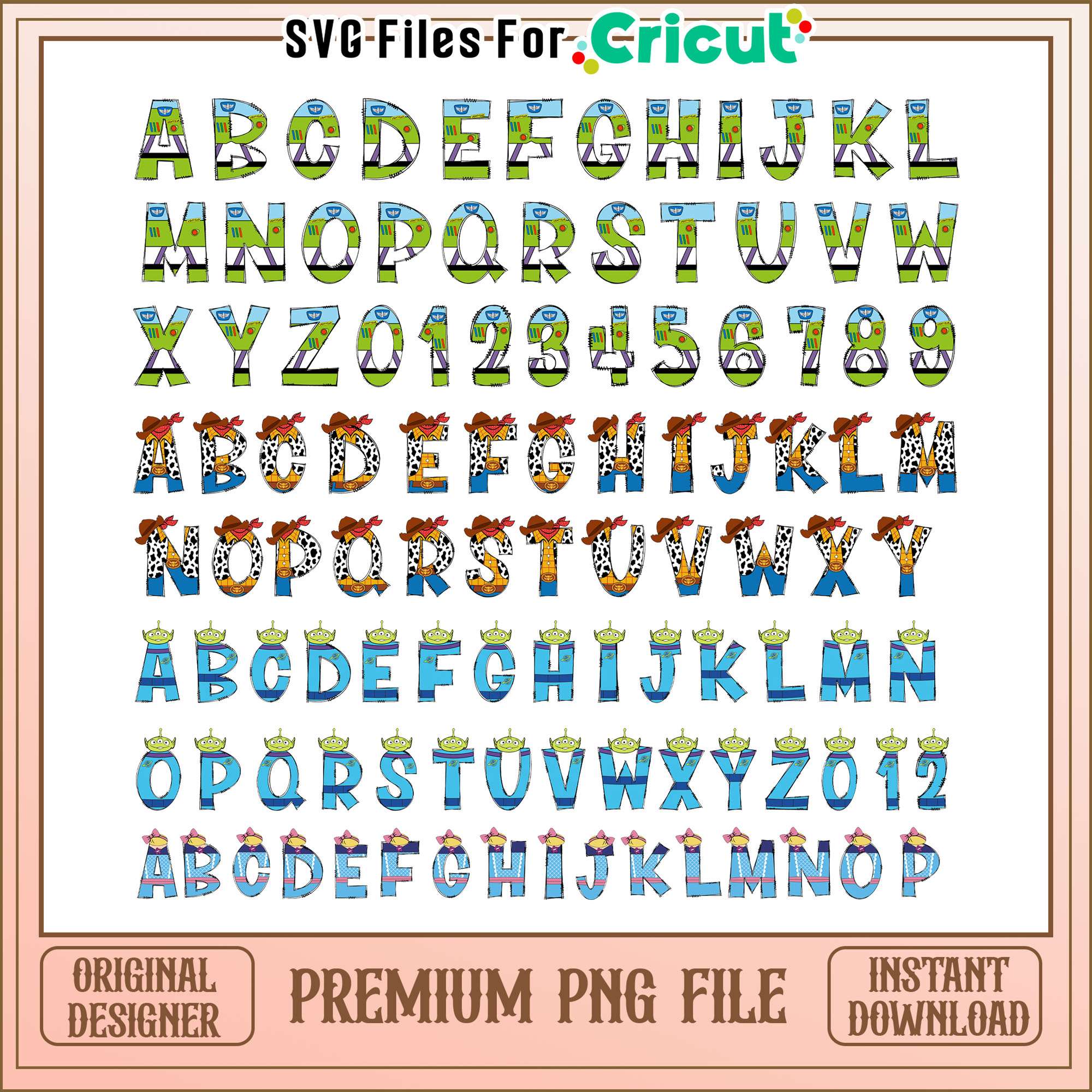 Disney toy story font bundle png, toy story font png, disney png – svg ...