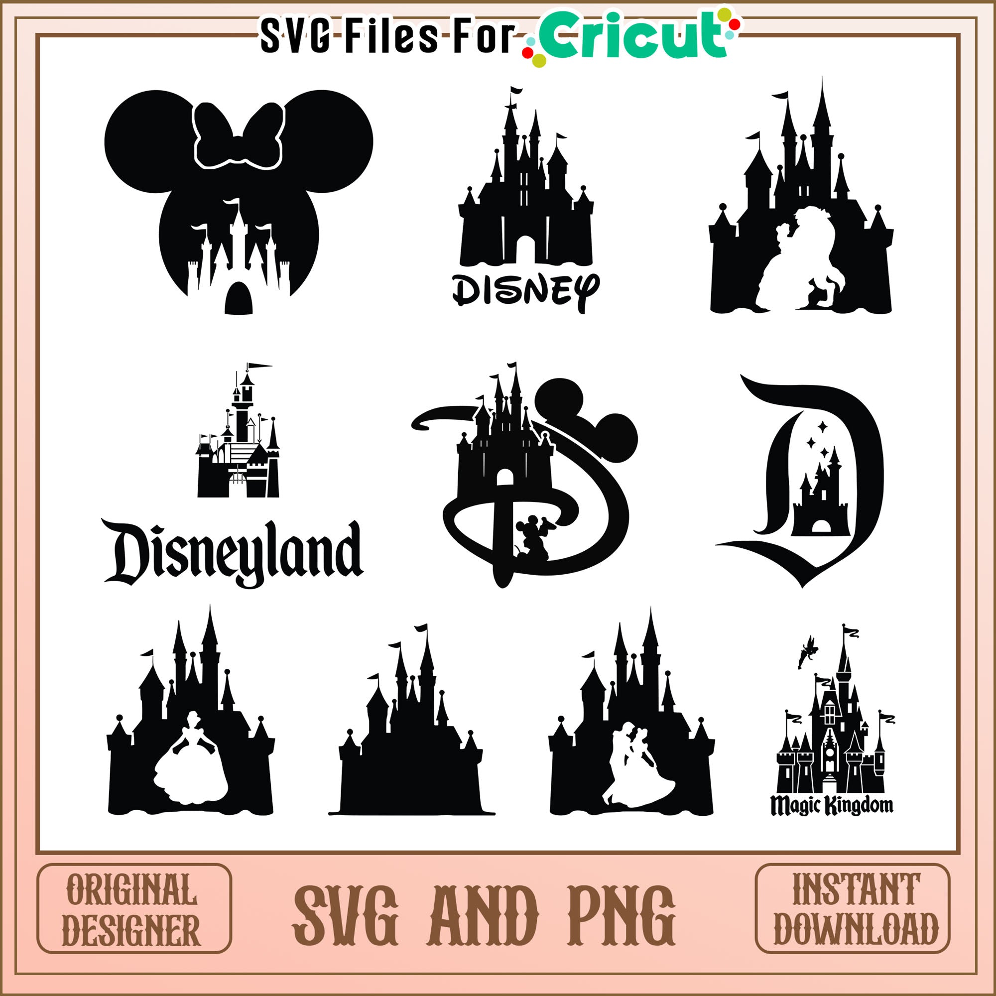 Castillo De Disneylandia Svg 10+ Free Disney Castle SVG Files
