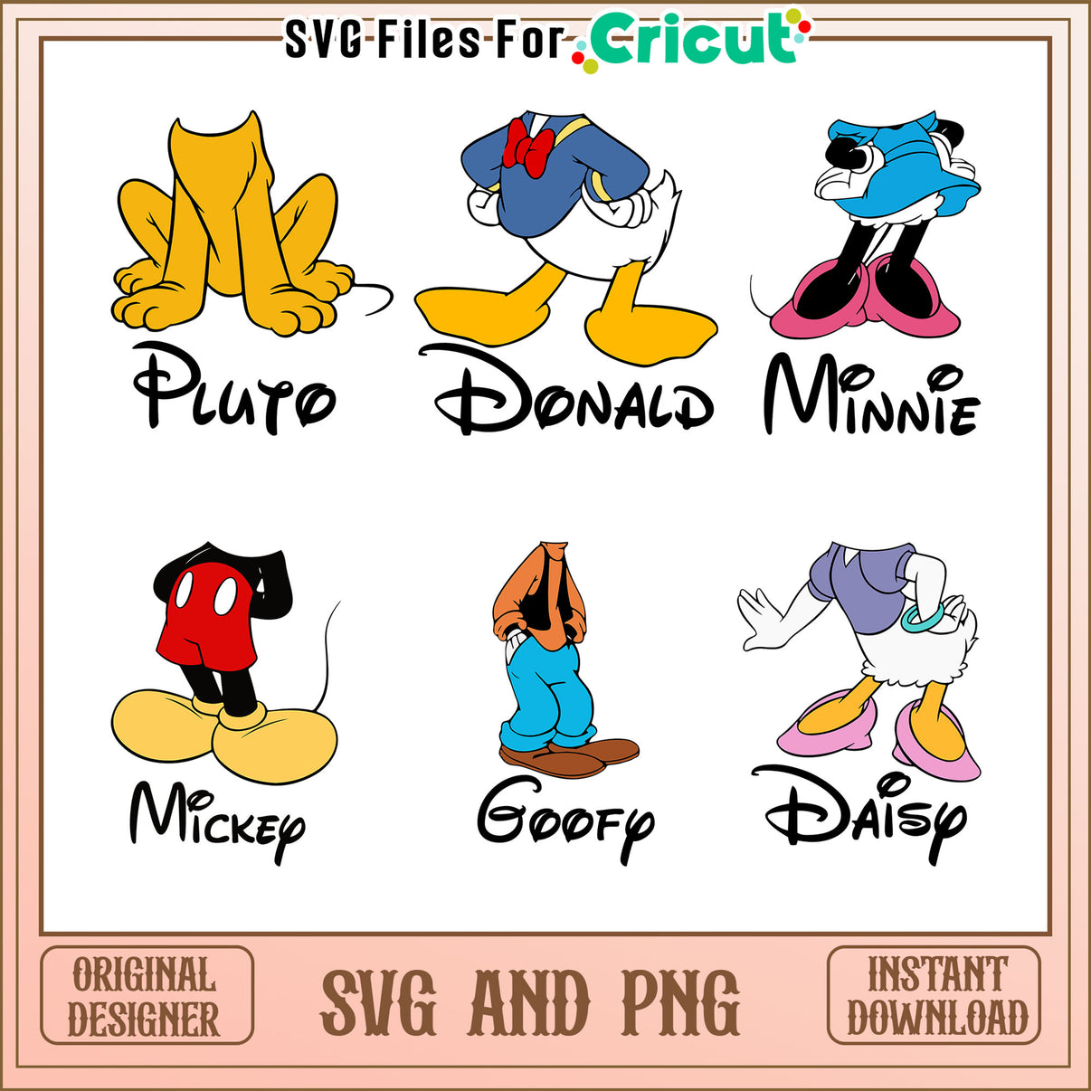 Mickey friends name bundle svg, mickey and friends svg, disney svg ...