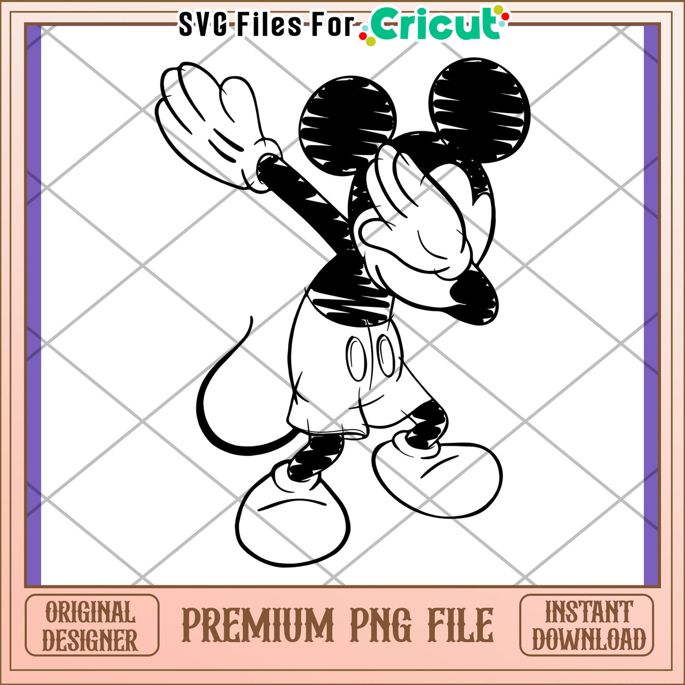 Dabbing Mickey Mouse PNG Design – svg files for cricut