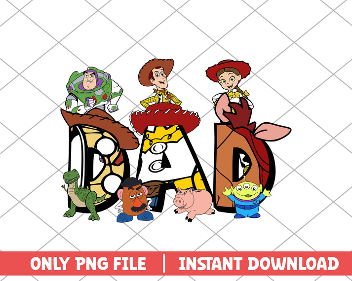 Dad toy story disney png – svg files for cricut