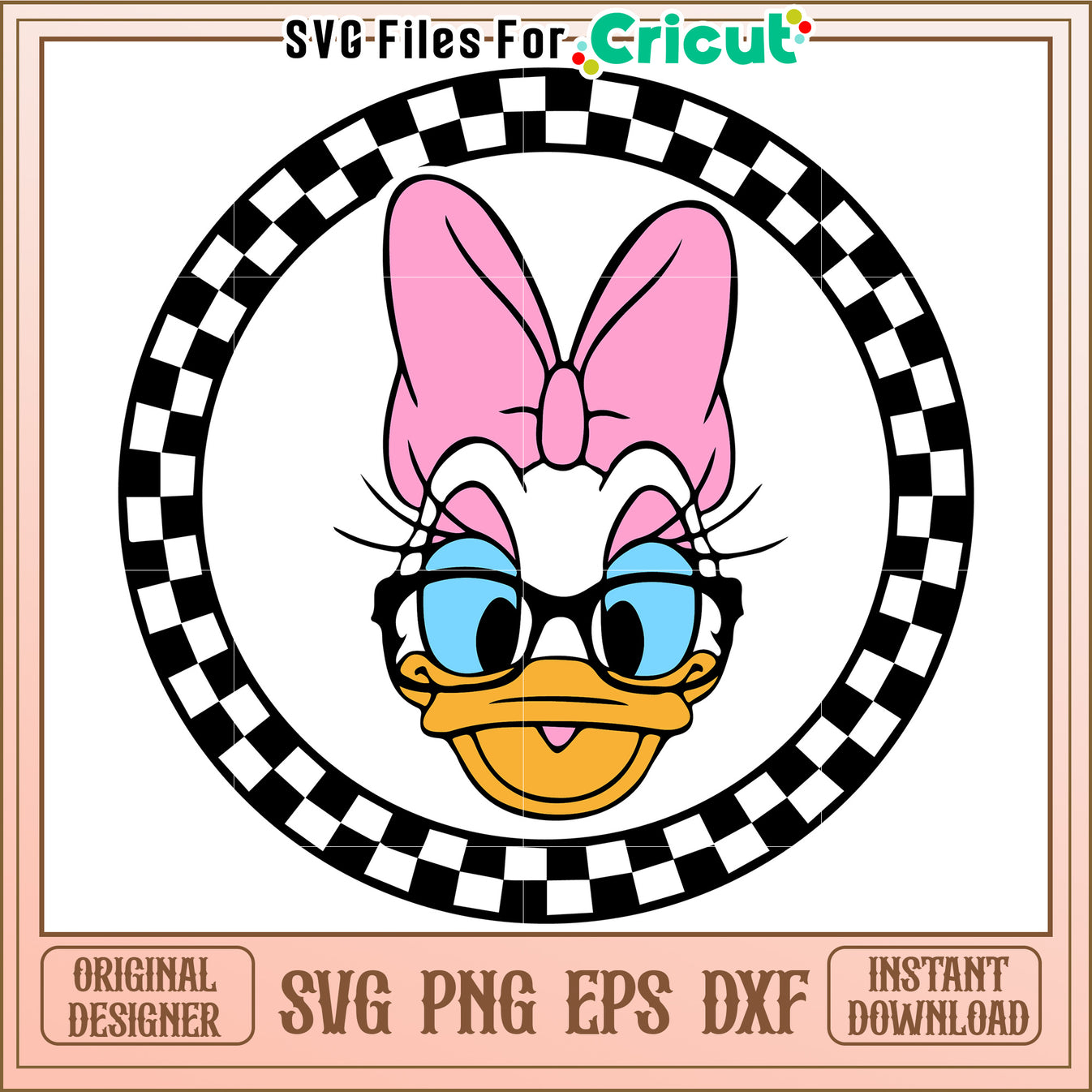 Daisy Duck SVG Design, PNG, EPS, DXF – svg files for cricut
