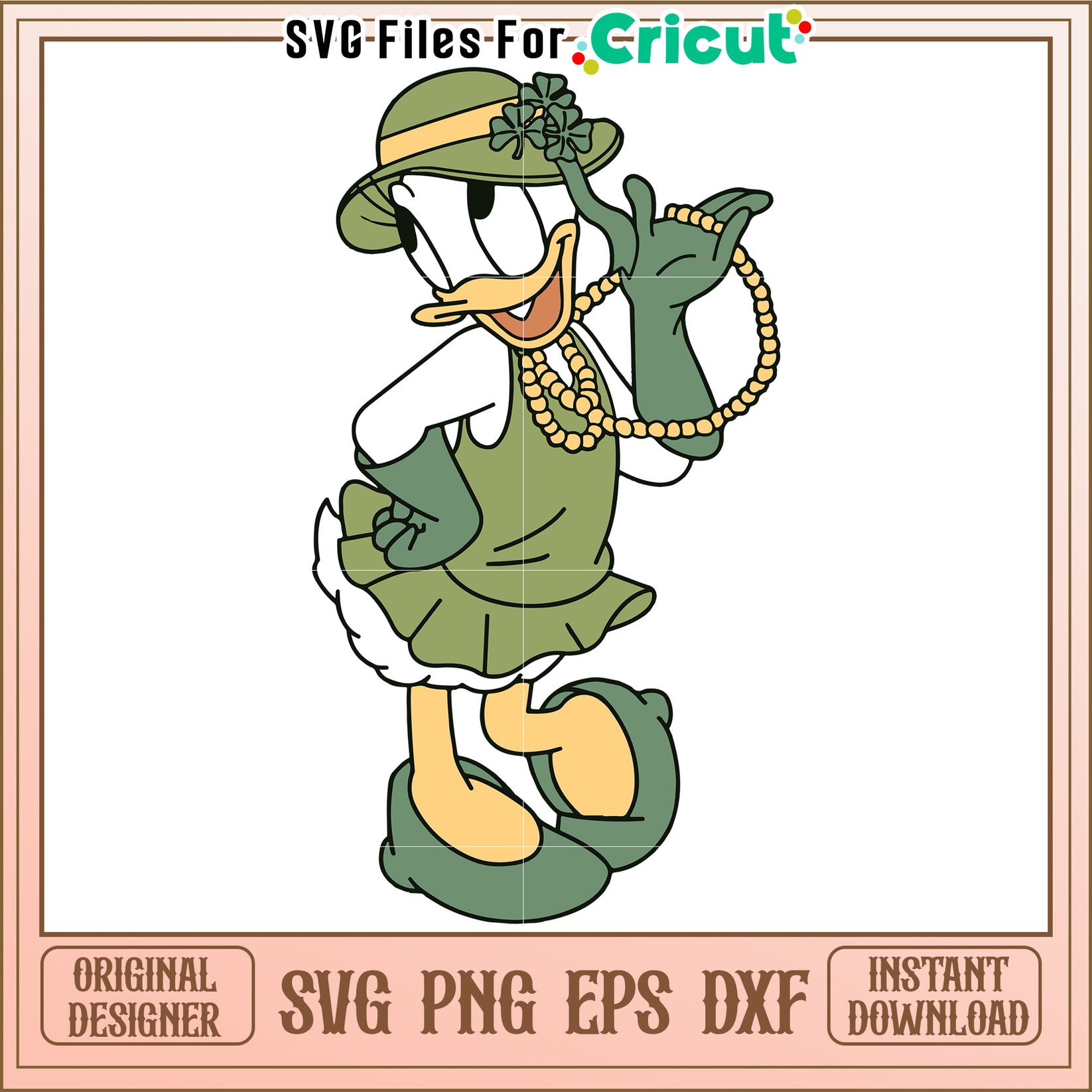 Daisy Duck SVG, PNG, EPS, DXF Instant Download – svg files for cricut
