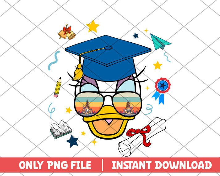 Daisy duck graduation disney png – svg files for cricut