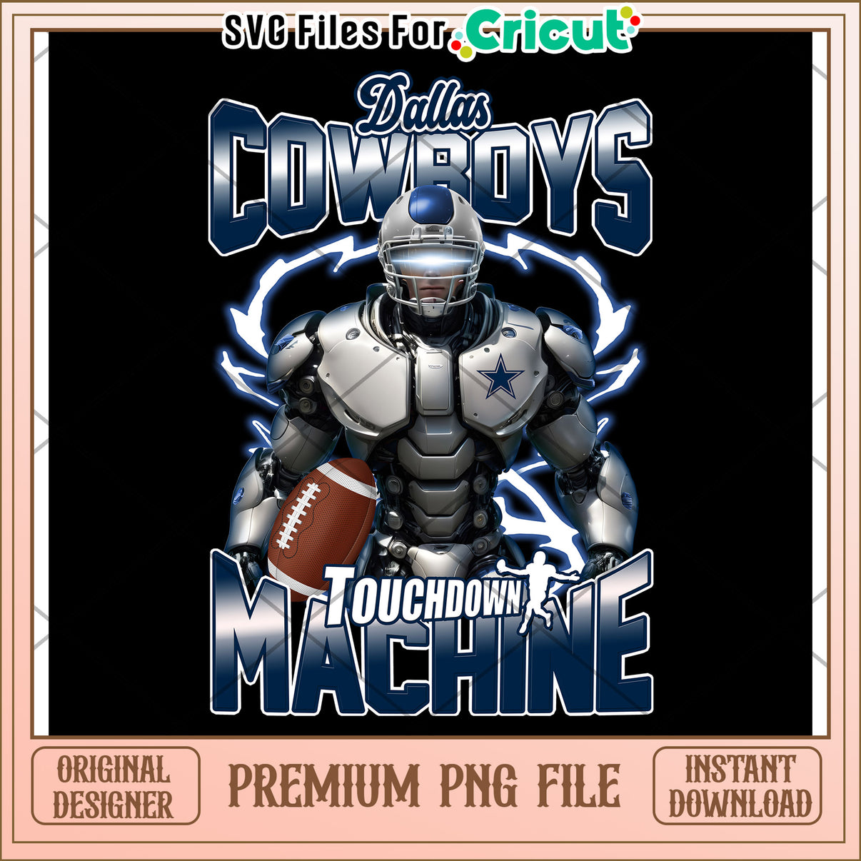 Dallas Cowboys Touchdown Machine PNG Design, Perfect for Cricut – svg ...