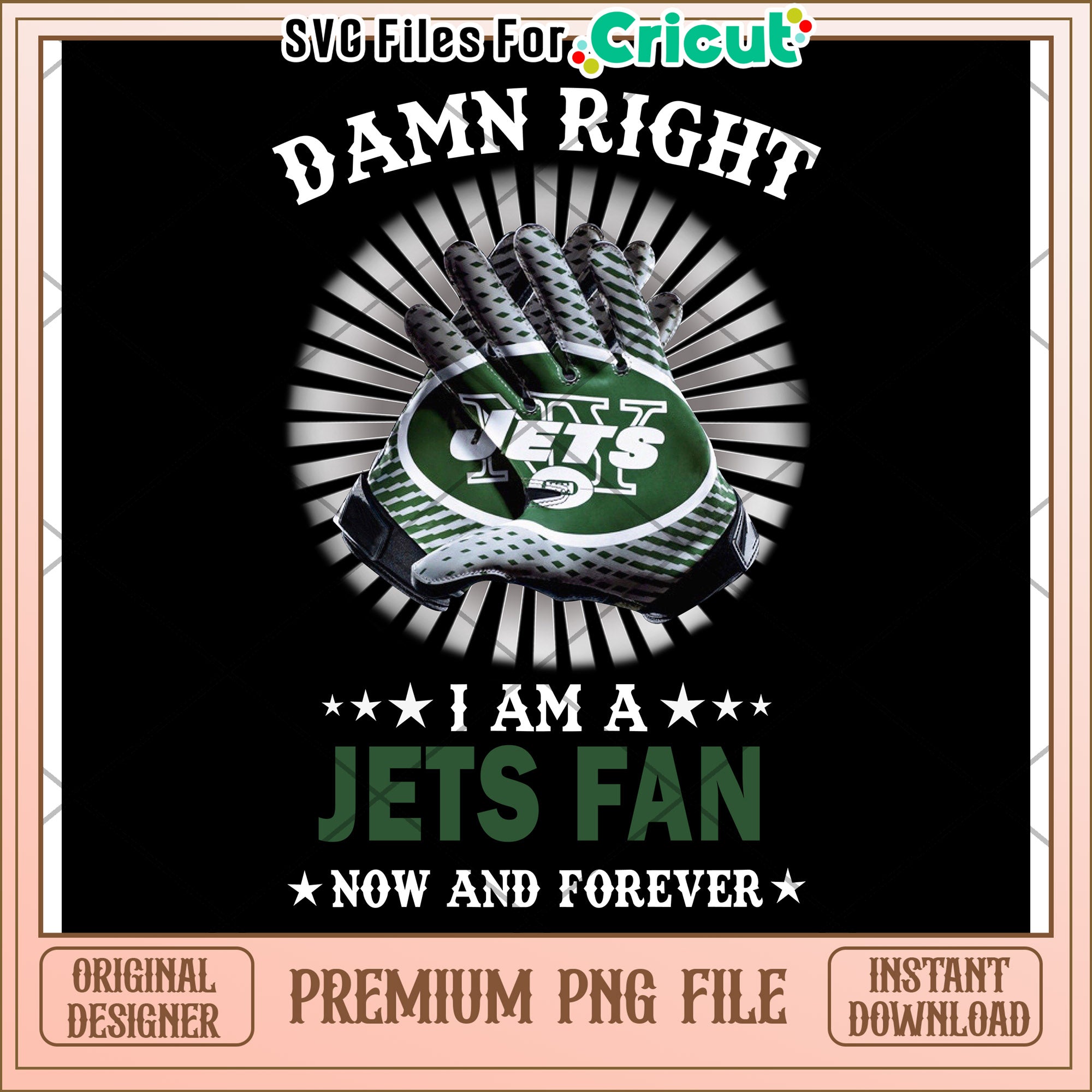 Damn Right I Am a Jets Fan, Premium PNG File for Instant Download – svg ...