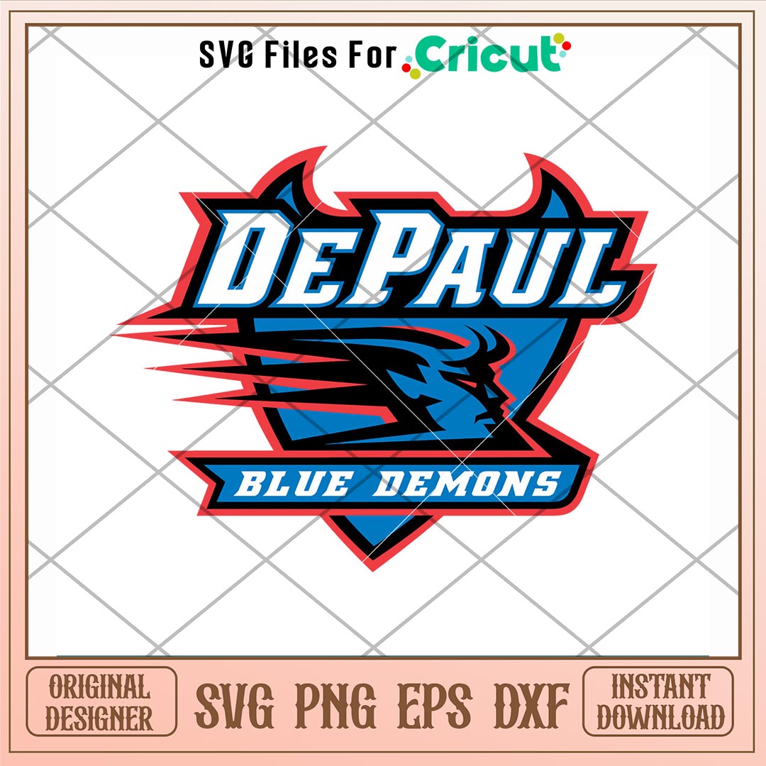 DePaul Blue Demons Logo Svg, DePaul Blue Demons Svg, NCAA Svg – svg ...