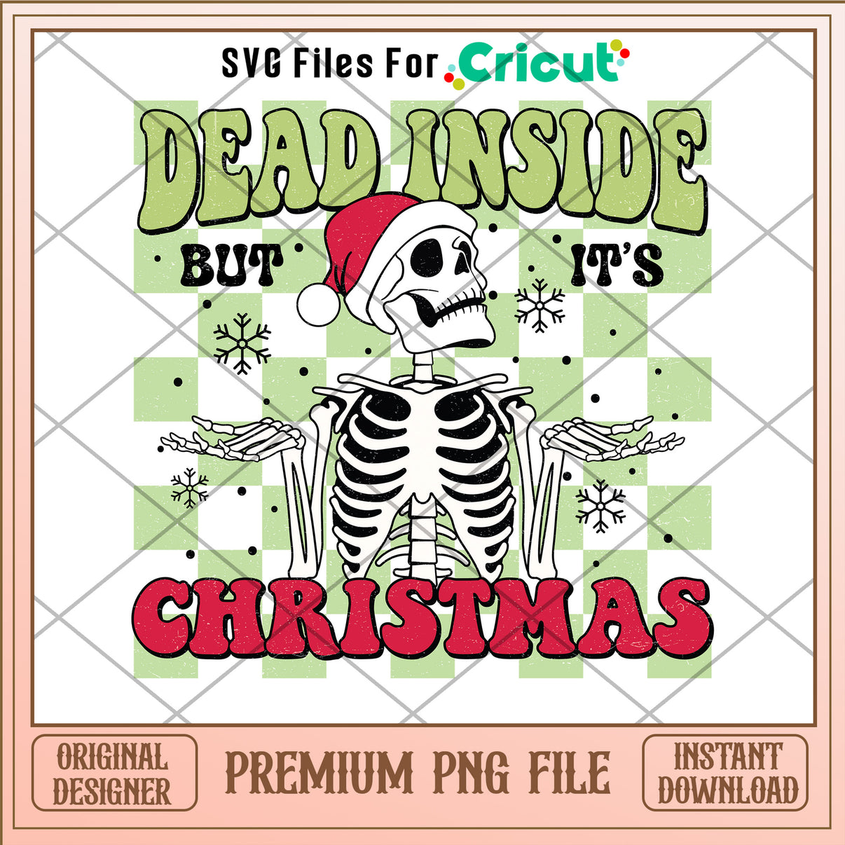 Dead inside but it's christmas png, skeleton santa hat png – svg files ...