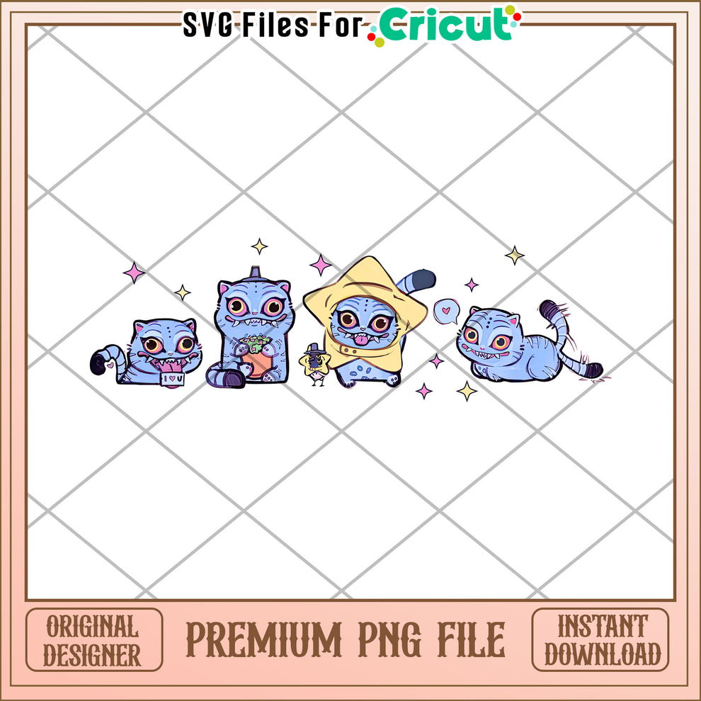 Derpy cute tiger png, demon hunters png, huntrix png – svg files for cricut