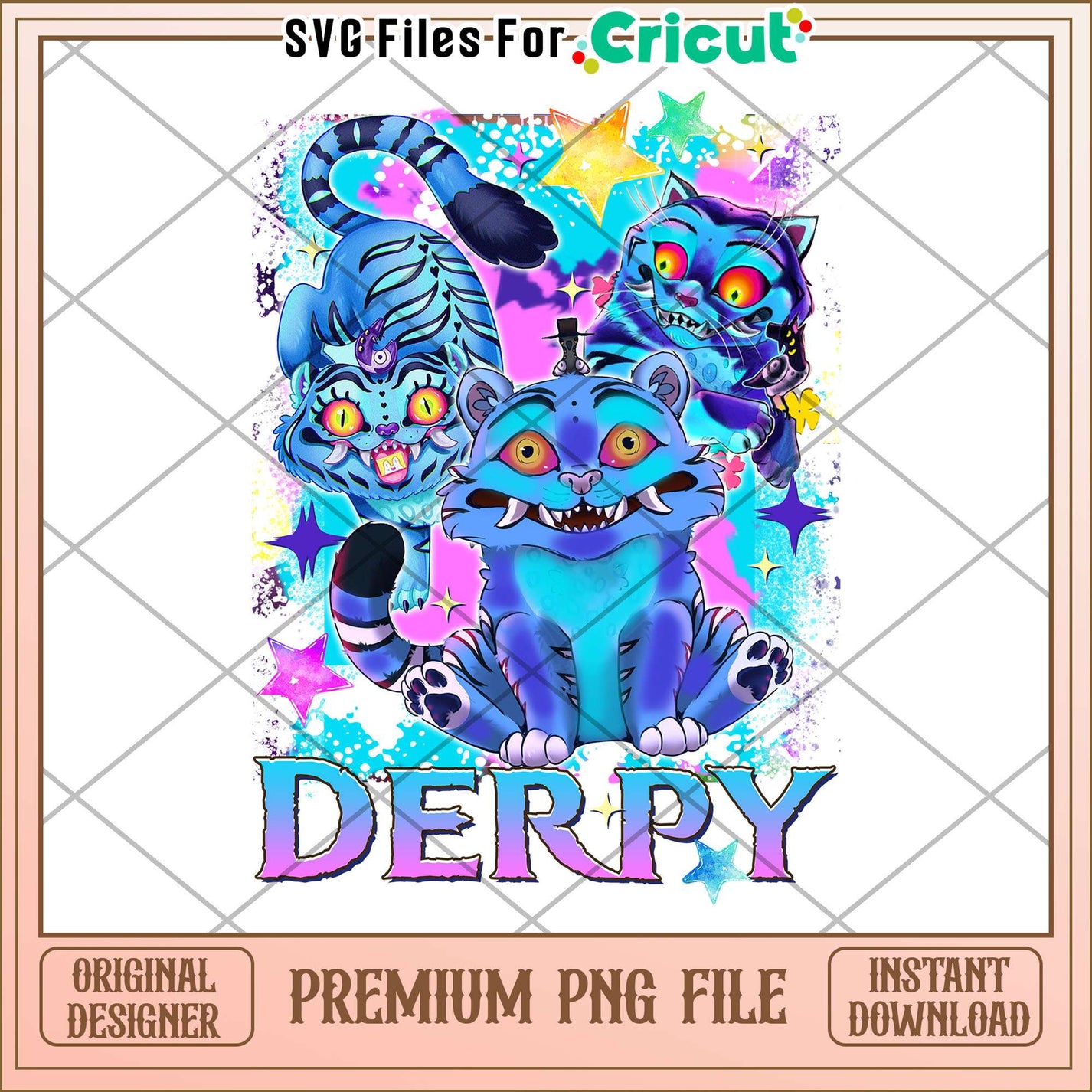 Derpy the tiger png, kpop demon hunter png, demon idol png – svg files ...