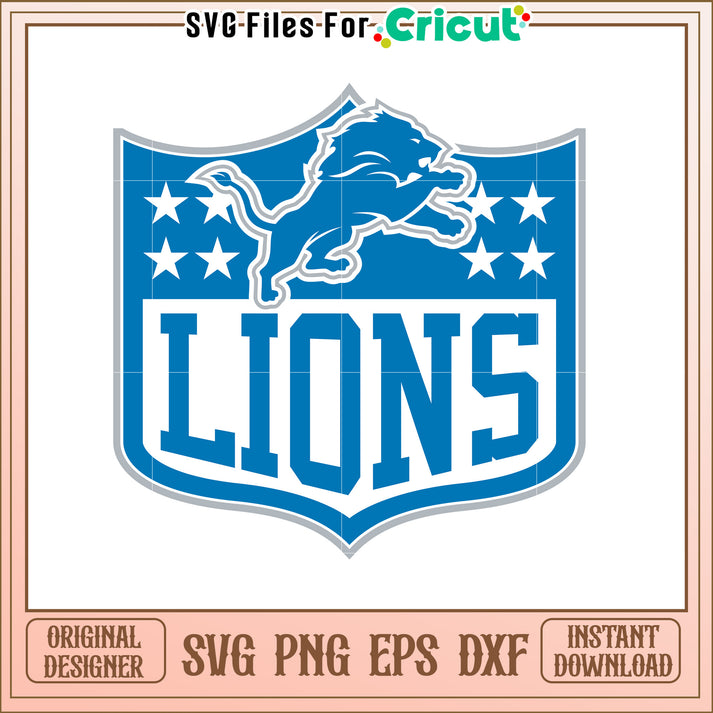 Detroit Lions Team Logo SVG Design for Fans – svg files for cricut