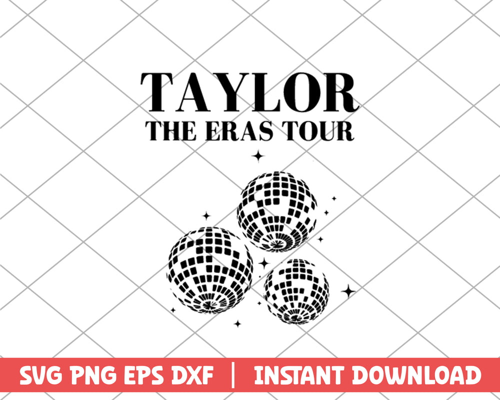 Disco ball taylor the eras tour taylor swift svg – svg files for cricut