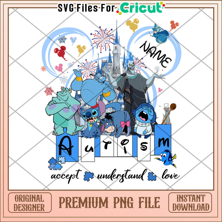 Disney Autism Awareness PNG – svg files for cricut