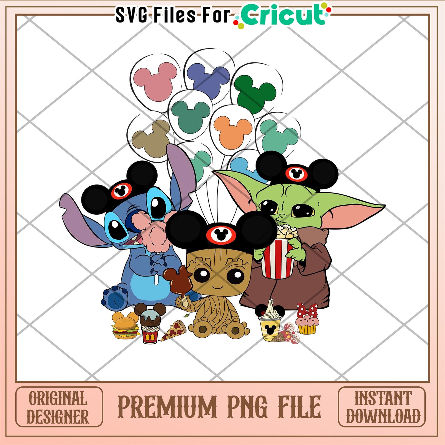 Disney Baby Characters PNG File – svg files for cricut