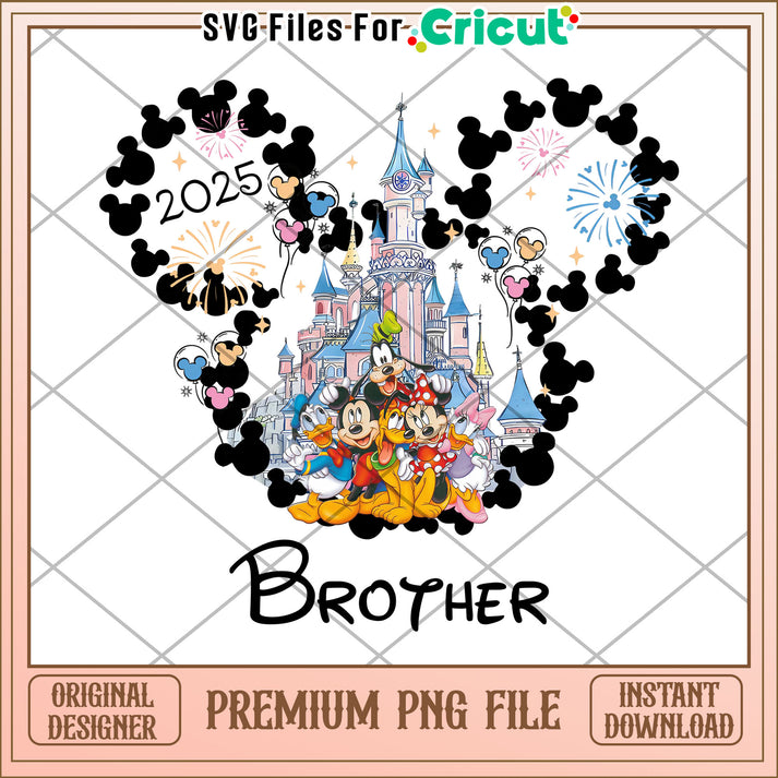 Disney Brother 2025 PNG Sublimation Design – svg files for cricut