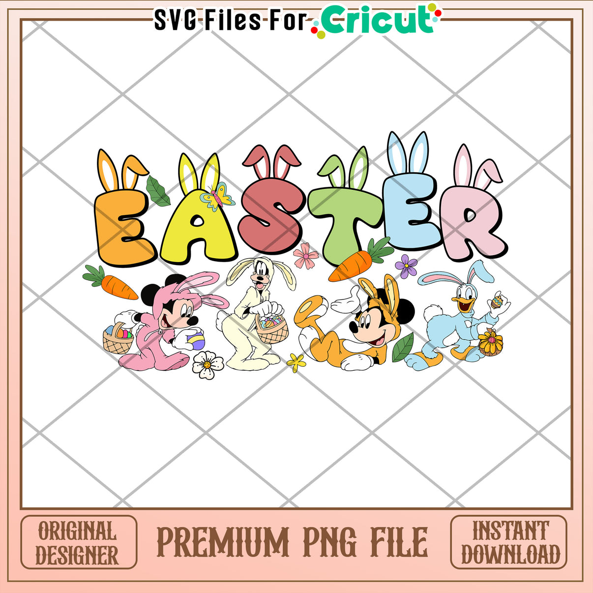 Disney Easter PNG Sublimation Design – svg files for cricut