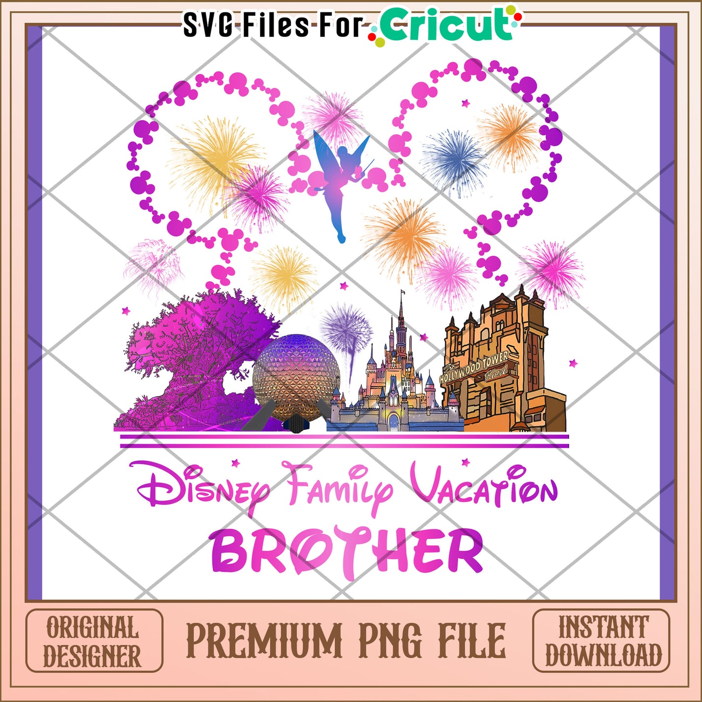 Disney Family Vacation Brother PNG – svg files for cricut