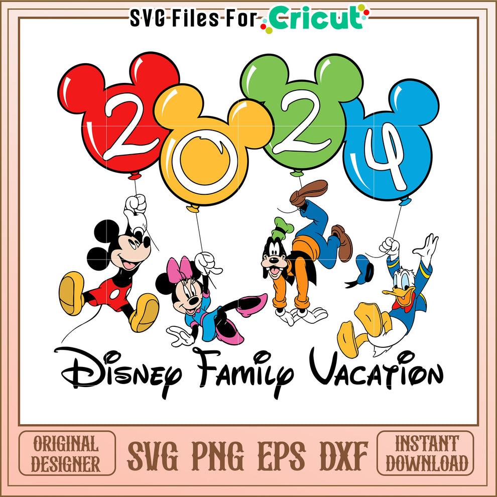 Disney Family Vacation SVG 2024 Design – svg files for cricut