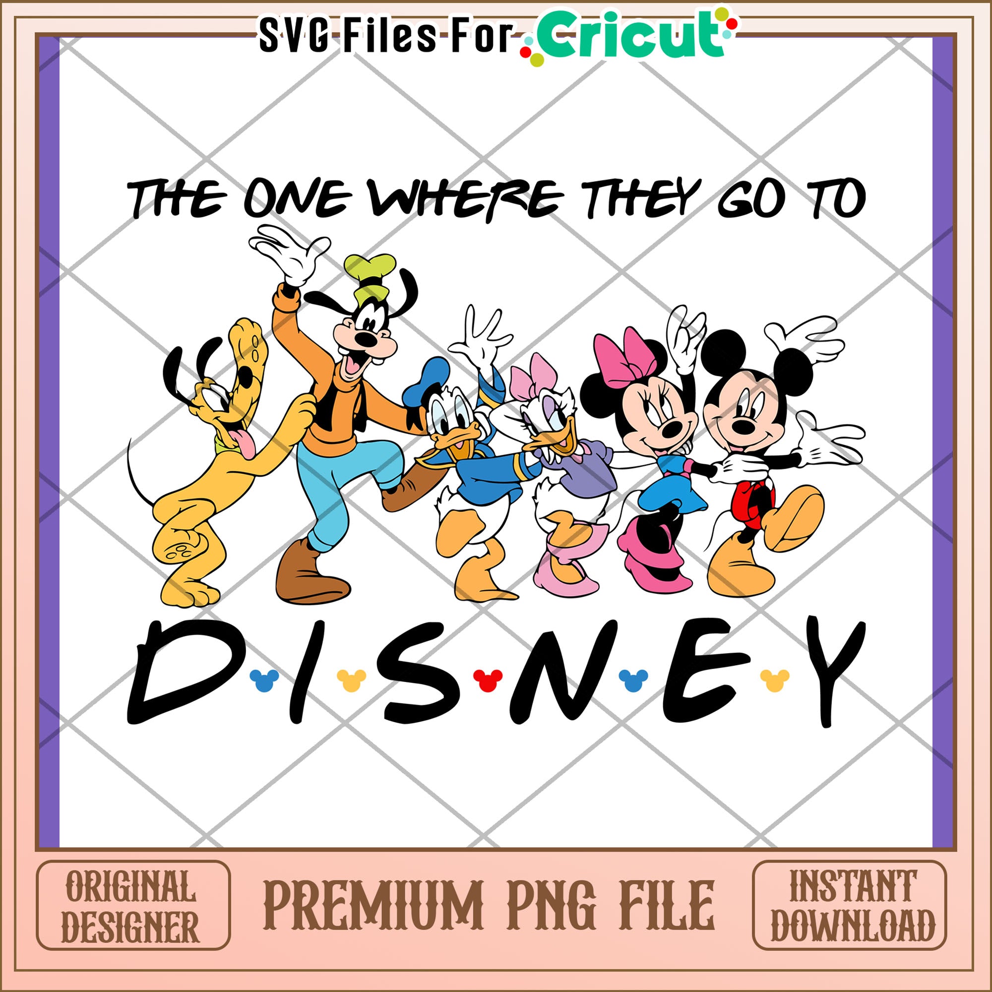 Disney Friends PNG Design Instant Download – svg files for cricut