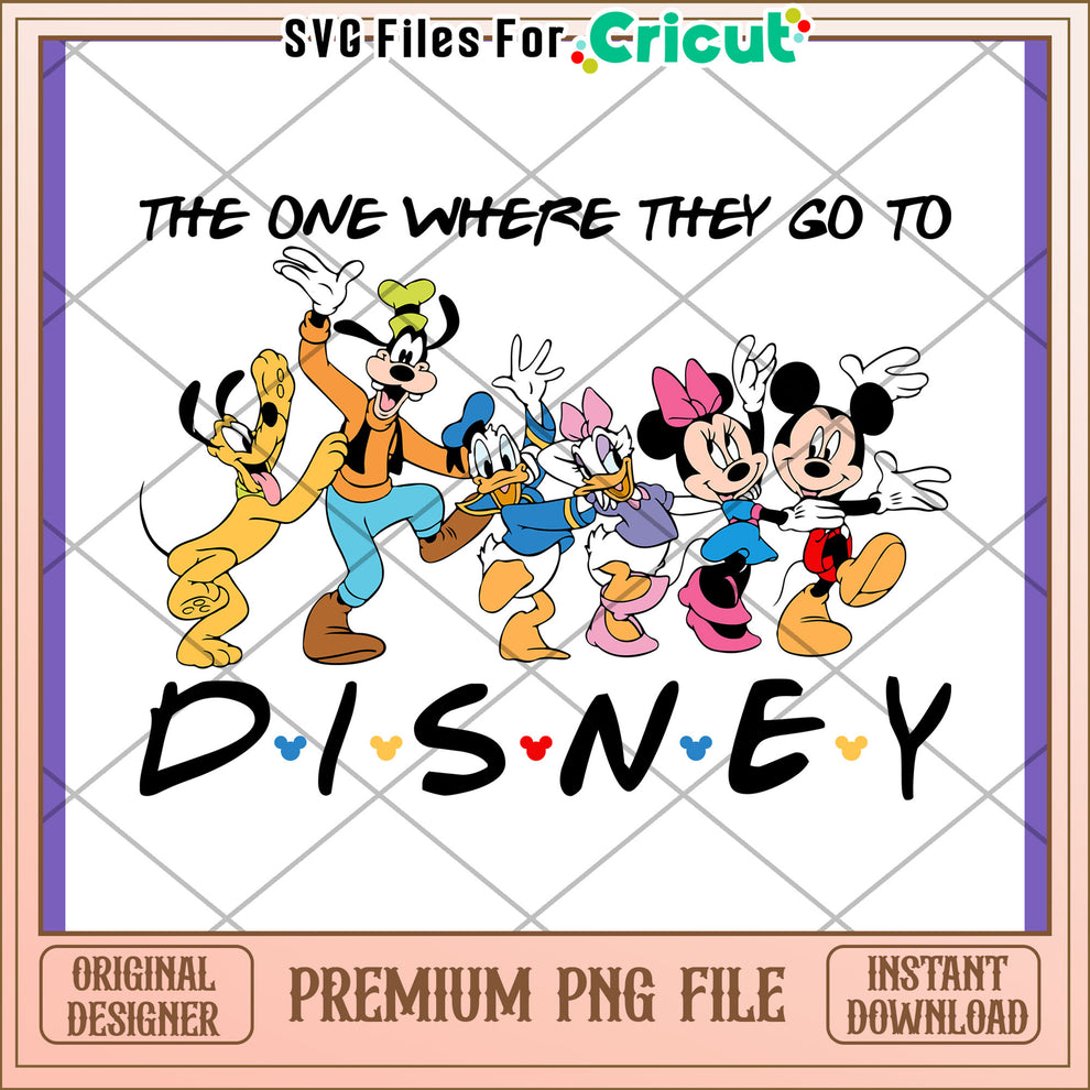 Disney Friends PNG Design Instant Download – svg files for cricut