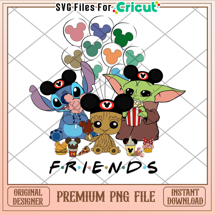 Disney Friends PNG Sublimation Design – svg files for cricut