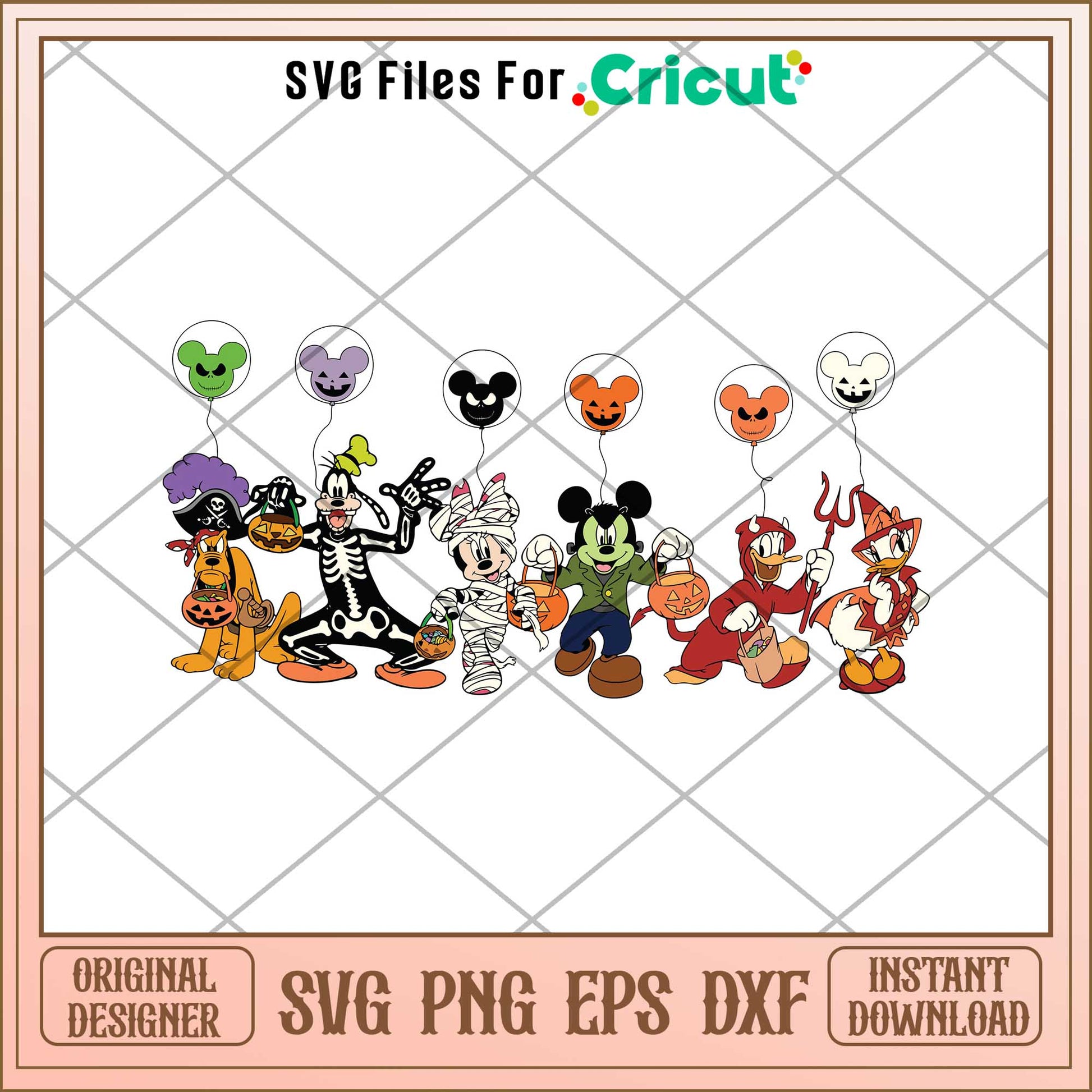 Disney Halloween Mickey Mouse And Friends svg, Disney characters svg ...