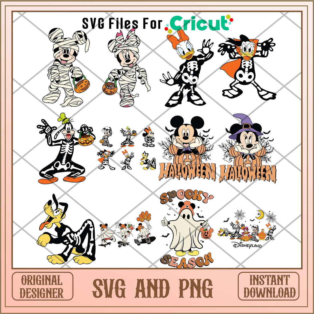 Disney Halloween Skeleton svg bundle – svg files for cricut