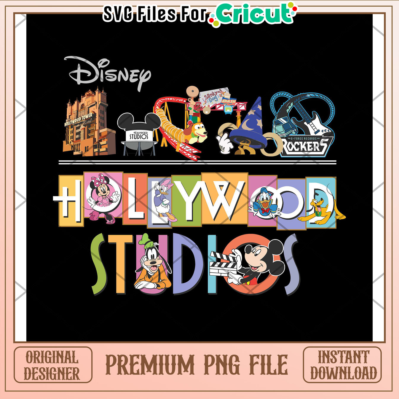 Disney Hollywood Studios PNG Design – svg files for cricut