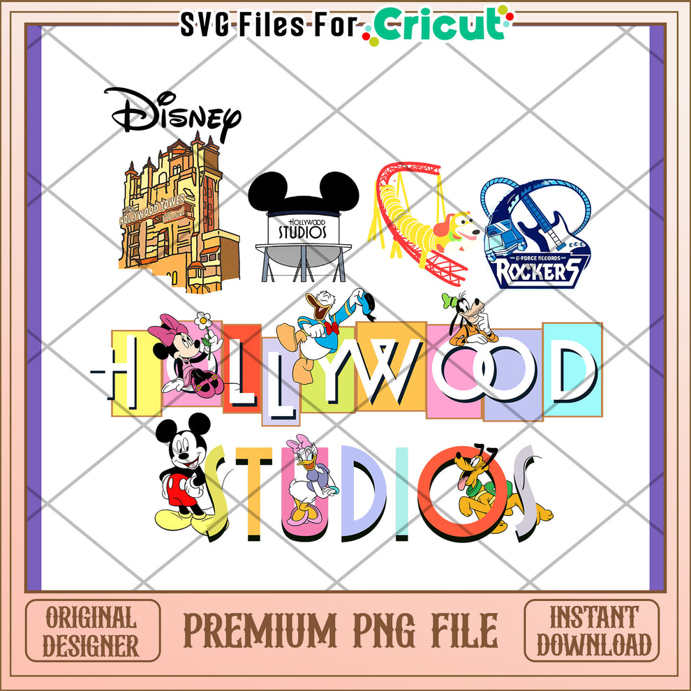 Disney Hollywood Studios PNG Design for Crafts – svg files for cricut