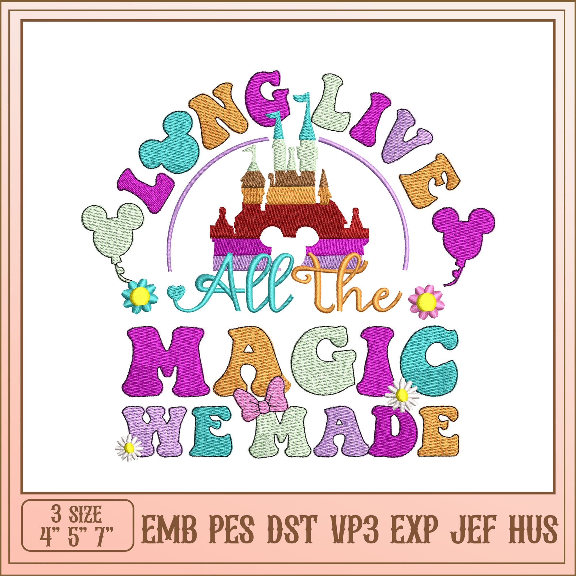Disney Magic Embroidery Design – svg files for cricut