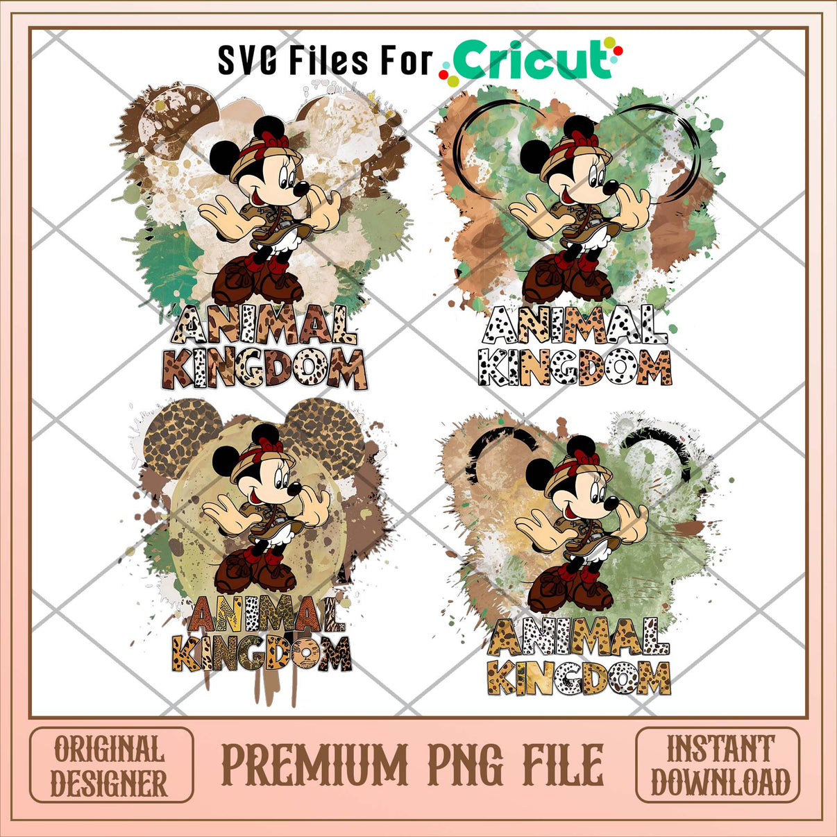Disney Mickey animal kingdom png bundle ver 2 – svg files for cricut