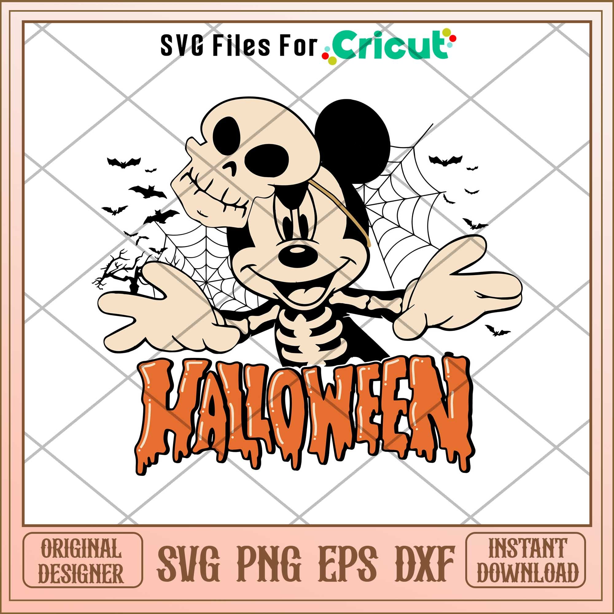 Disney Mickey Mouse Skeleton Halloween svg, Disney characters svg, Dig ...