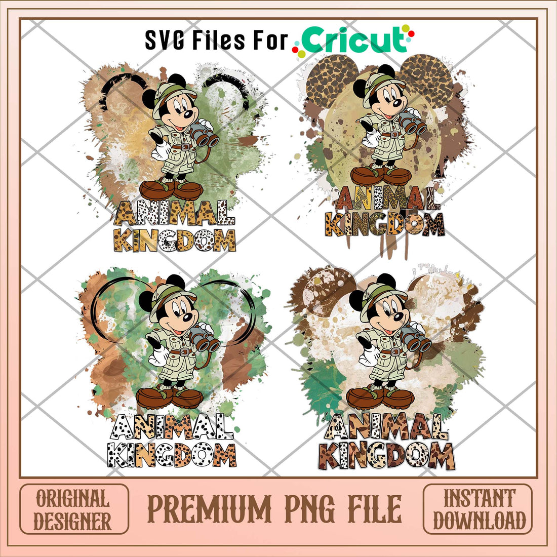 Disney Mickey animal kingdom png bundle – svg files for cricut